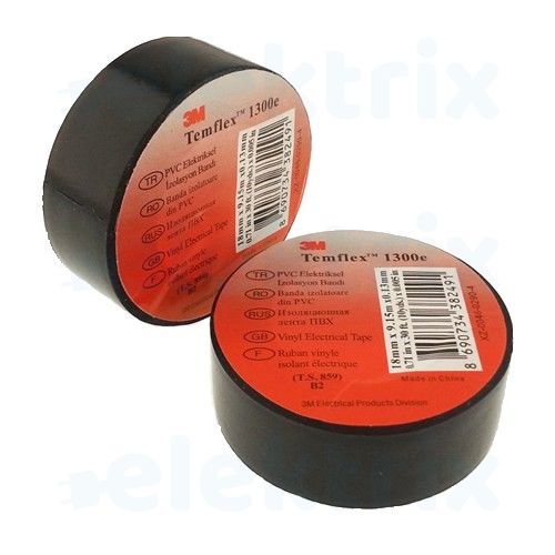 3M Temflex 1300E İzole Elektrik Bandı 100 Adet - 1.289,46 TL